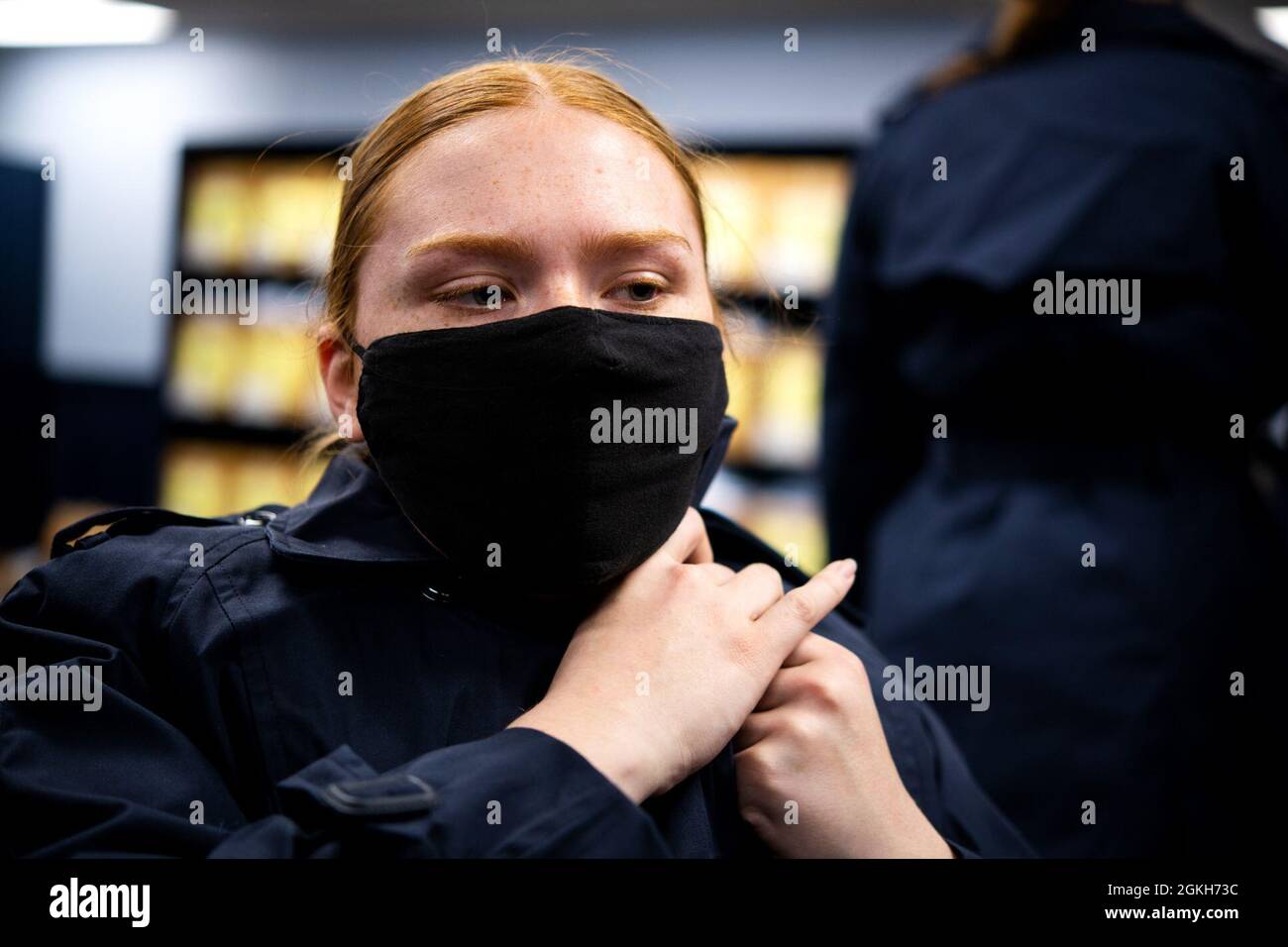 U.S. Air Force basic military training trainees receive their initial ...