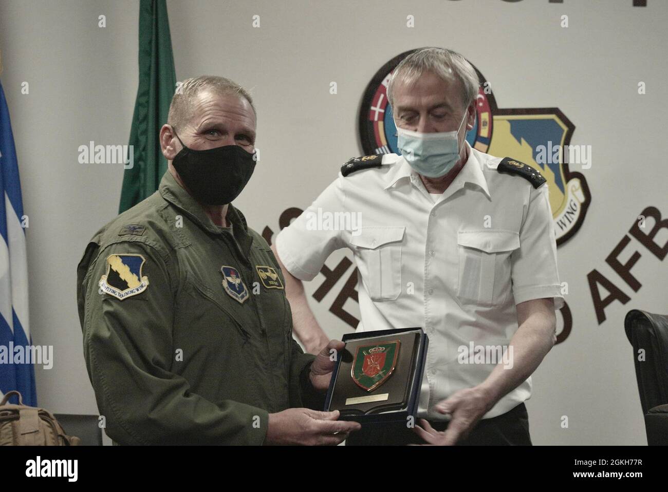 80th Flying Training Wing Commander, Col. Robert Haas, presents Belgian ...