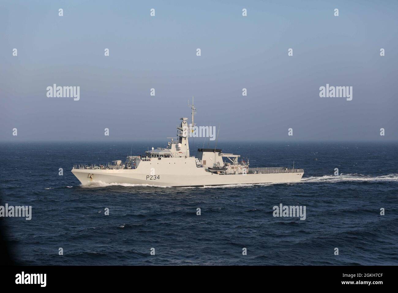 ENGLISH CHANNEL (April 21, 2021) The British Royal Navy offshore patrol ...