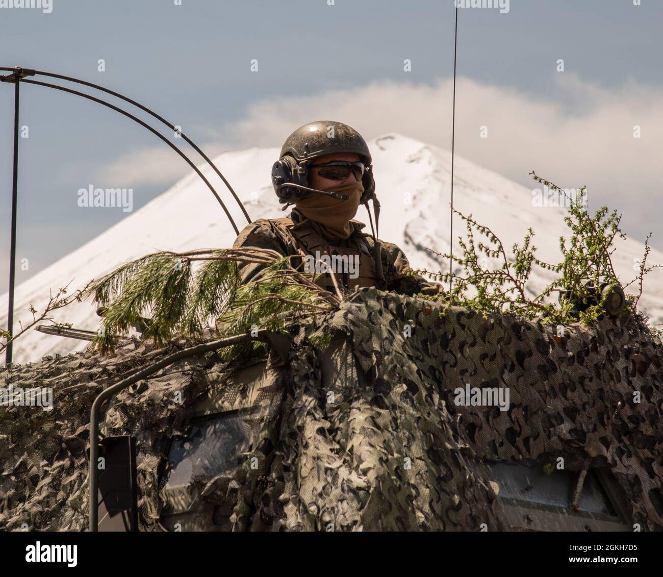 U.S. Marine Corps Cpl. Anthony Carrio, a High Mobility Artillery Rocket ...
