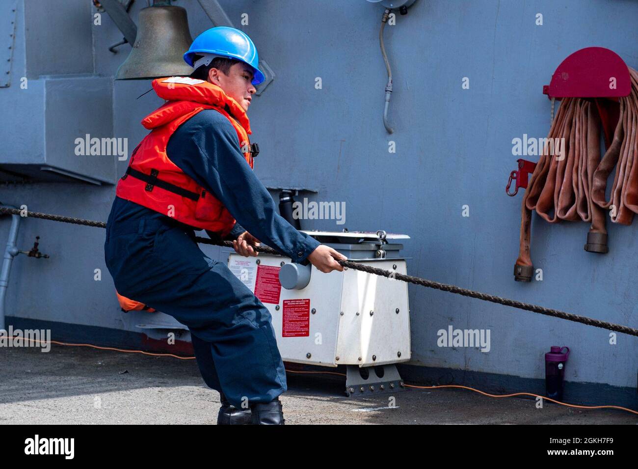 ARABIAN SEA (April 21, 2021) – Logistics Specialist 3rd Class Takero ...