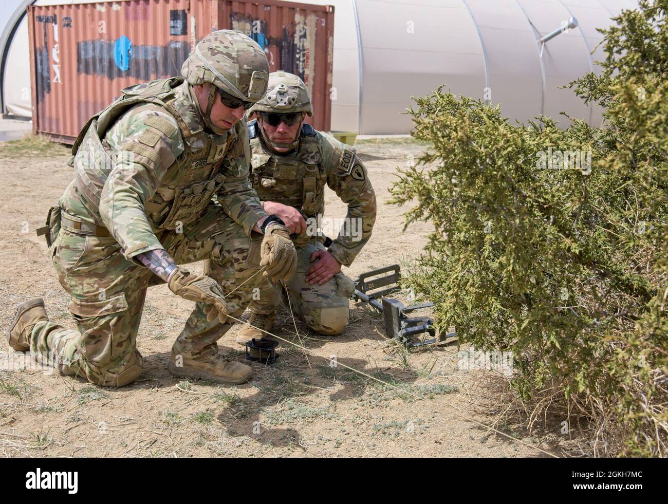 Staff Sergeant Brandon Grissom and Spc. Nicholas Cardone, both with 3rd ...