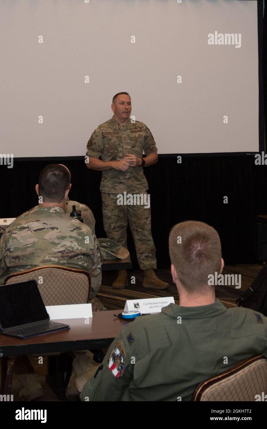 Chief Master Sgt Jeremy Malcom speaks with Tenth Air Force unit ...