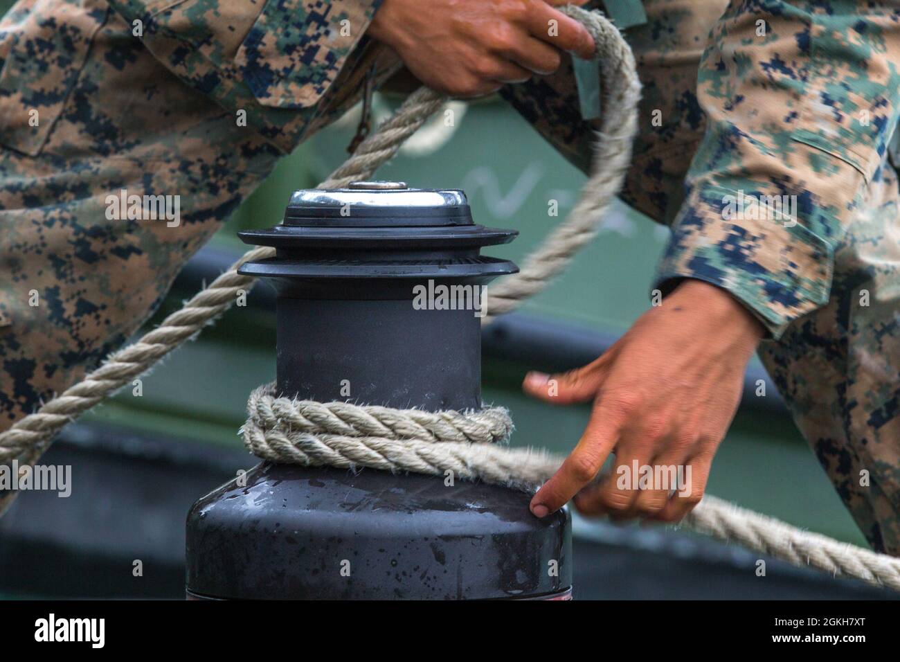 U.S. Marine Corps Cpl. Jaime Delgado, a combat engineer with 9th ...