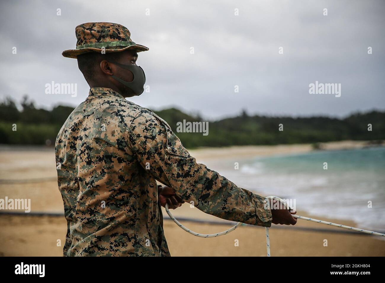 U.S. Marine Corps Cpl. Alex Wilson, water support technician with 9th ...