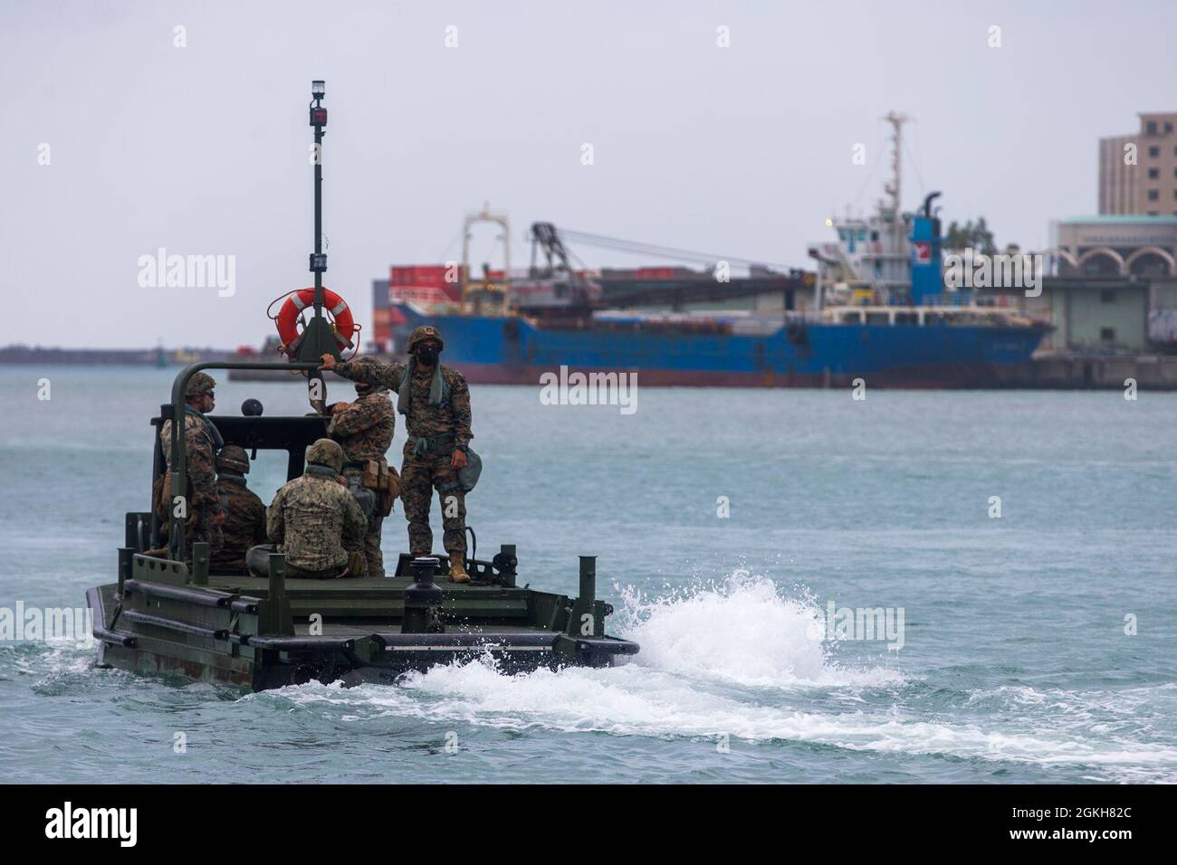 U.S. Marines with 9th Engineer Support Battalion and Navy Seabees with ...