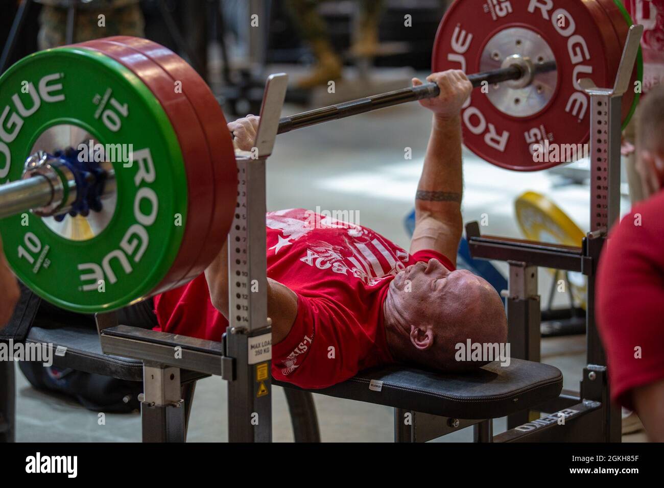 U.S. Marine Corps Master Sgt. Jackson G. Goins a recovering service ...