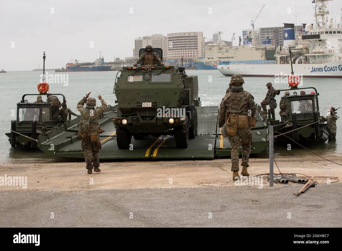 U.S. Marines with 9th Engineer Support Battalion and Navy Seabees with ...