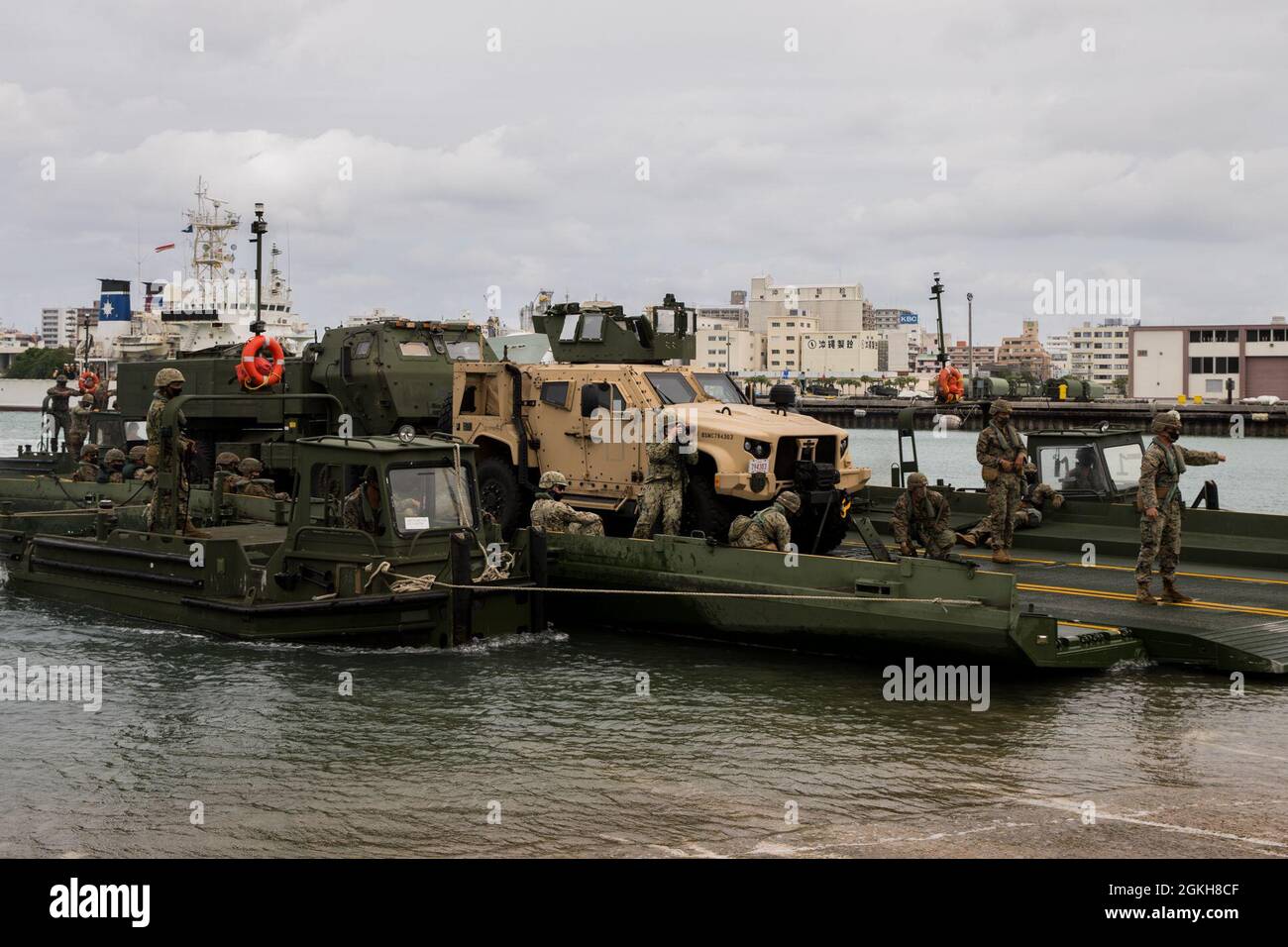 U.S. Marines with 9th Engineer Support Battalion and Navy Seabees with ...