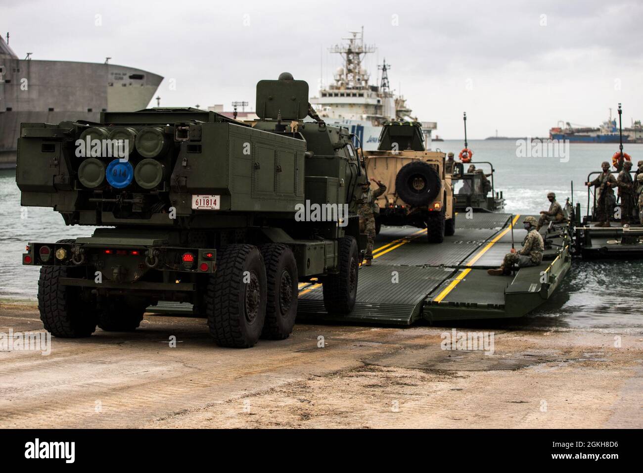 U.S. Marines with 9th Engineer Support Battalion and Navy Seabees with ...