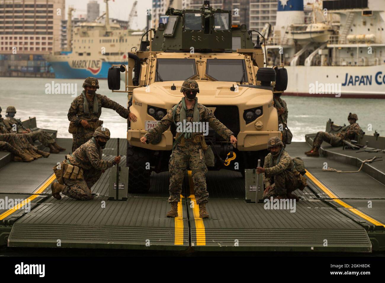 U.S. Marines with 9th Engineer Support Battalion and Navy Seabees with ...