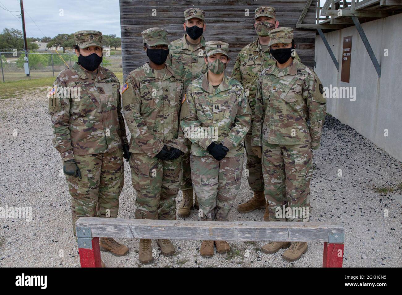U.S. Army Soldiers pose after completing a Leadership Tactical Course ...