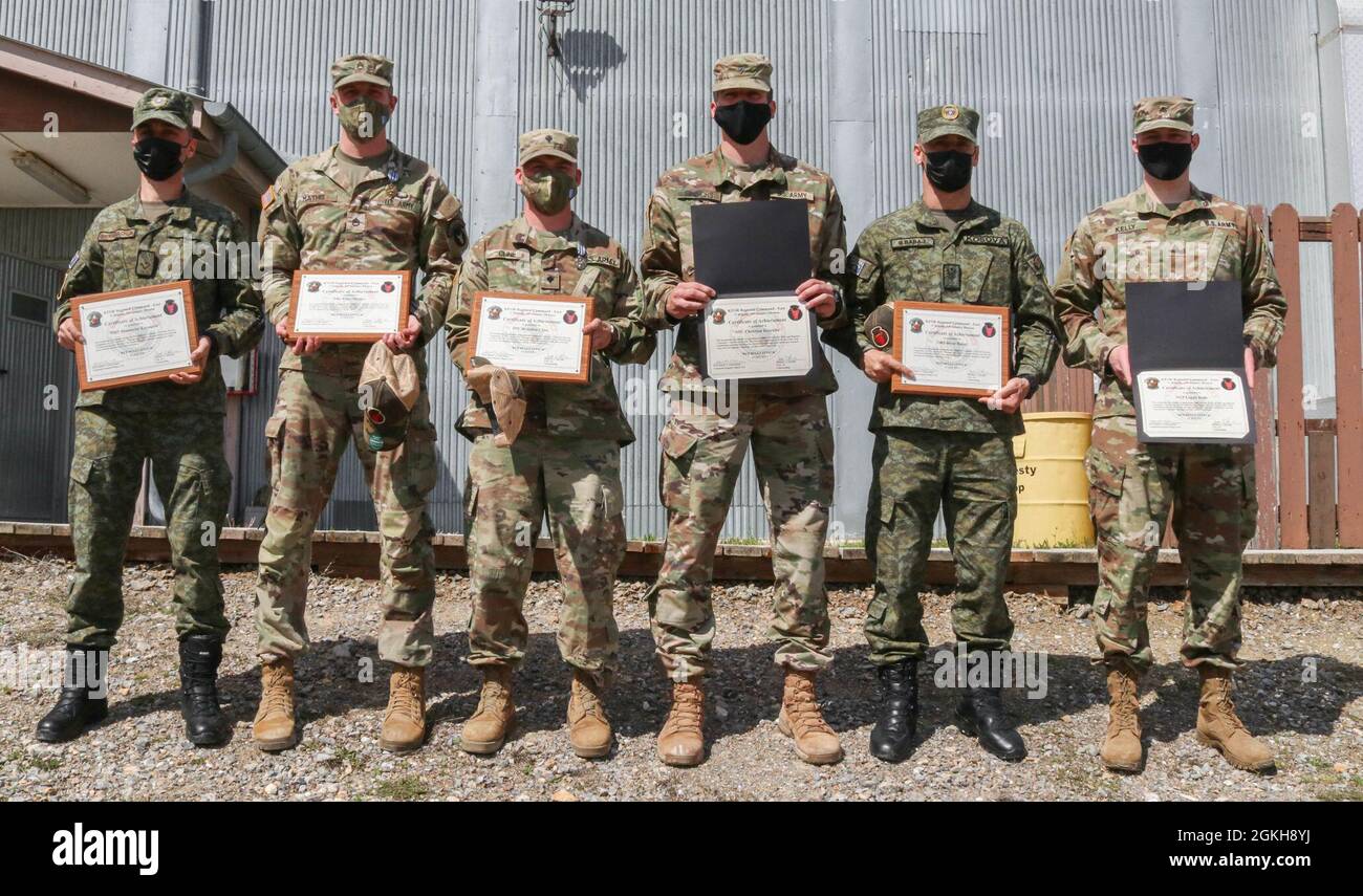 The winners and runners up of the Regional Command-East, Kosovo Force ...