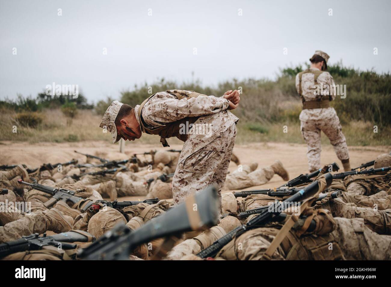 U.S. Marine Corps Sgt. Stephanie Jordi, a drill instructor with Platoon ...