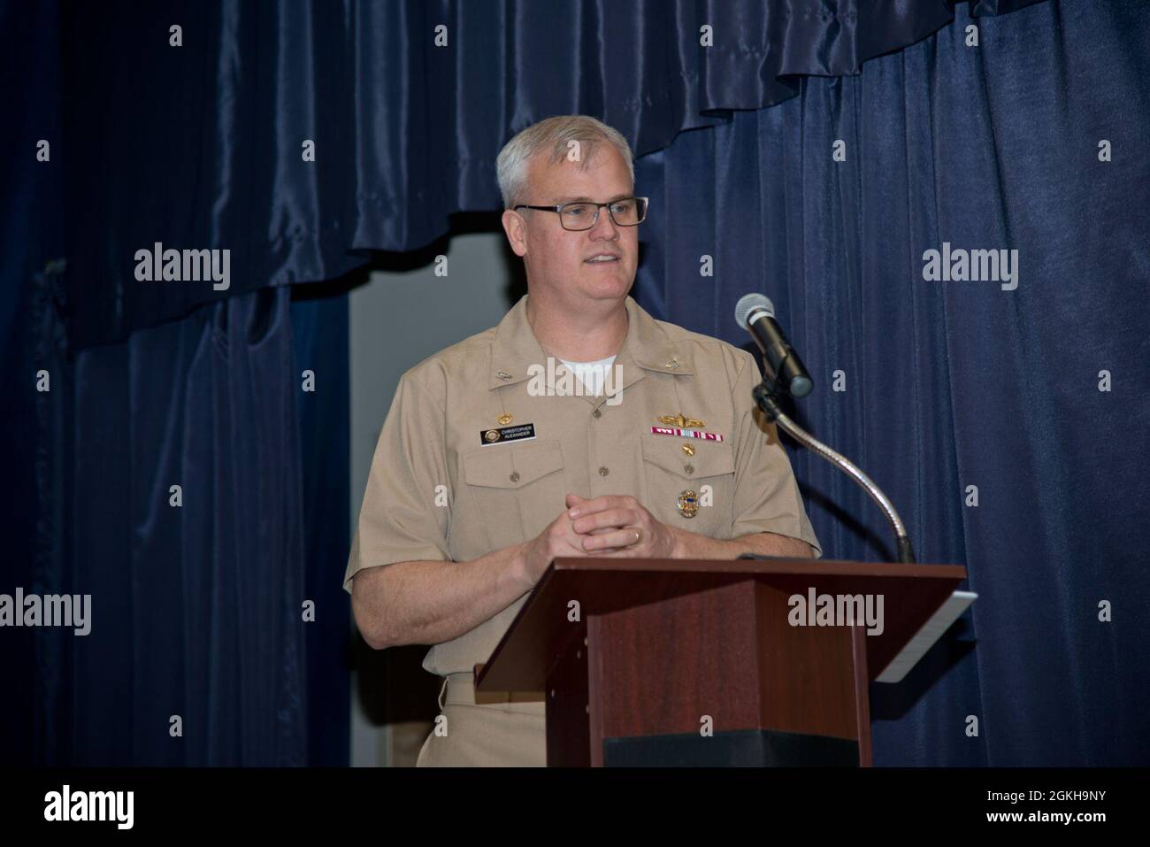 210422-N-EL867-0014 NEWPORT, R.I. (April 22, 2021) Capt. Christopher ...