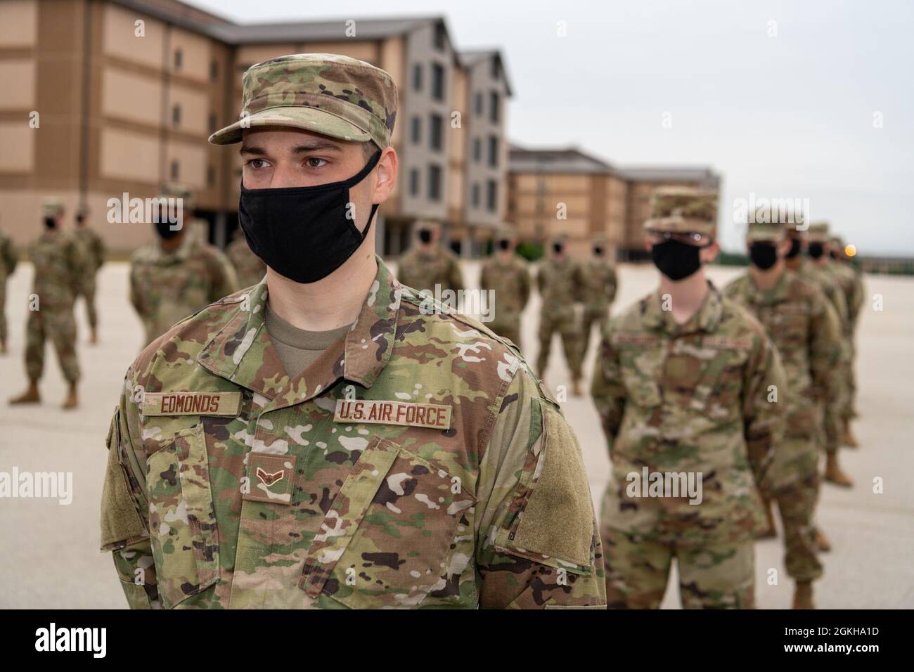 U.S. Air Force basic military graduation and coining ceremony is held ...