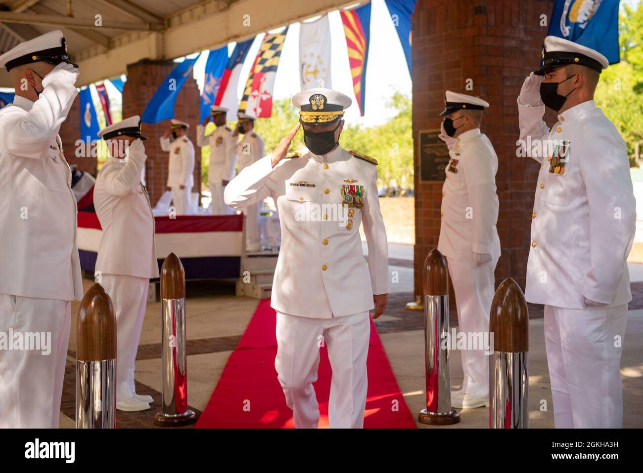 KINGS BAY, Ga., (April 22, 2021) Rear Adm. John Spencer, commander ...