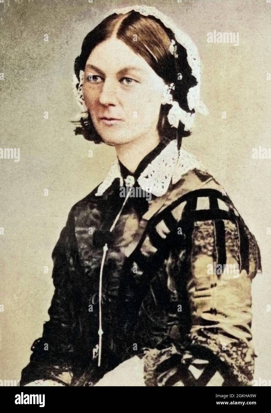 Florence nightingale 1820 1910 english nurse hi-res stock photography ...