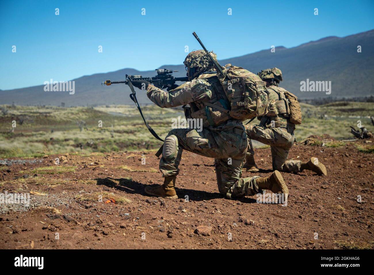 Sgt. Jonathan Dunn (left) and Pfc. Ian Brasier (right), cavalry scouts ...