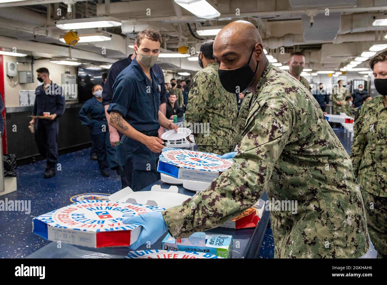 SASEBO, Japan (April 22, 2021) Command Senior Chief Keith Johnson, from ...