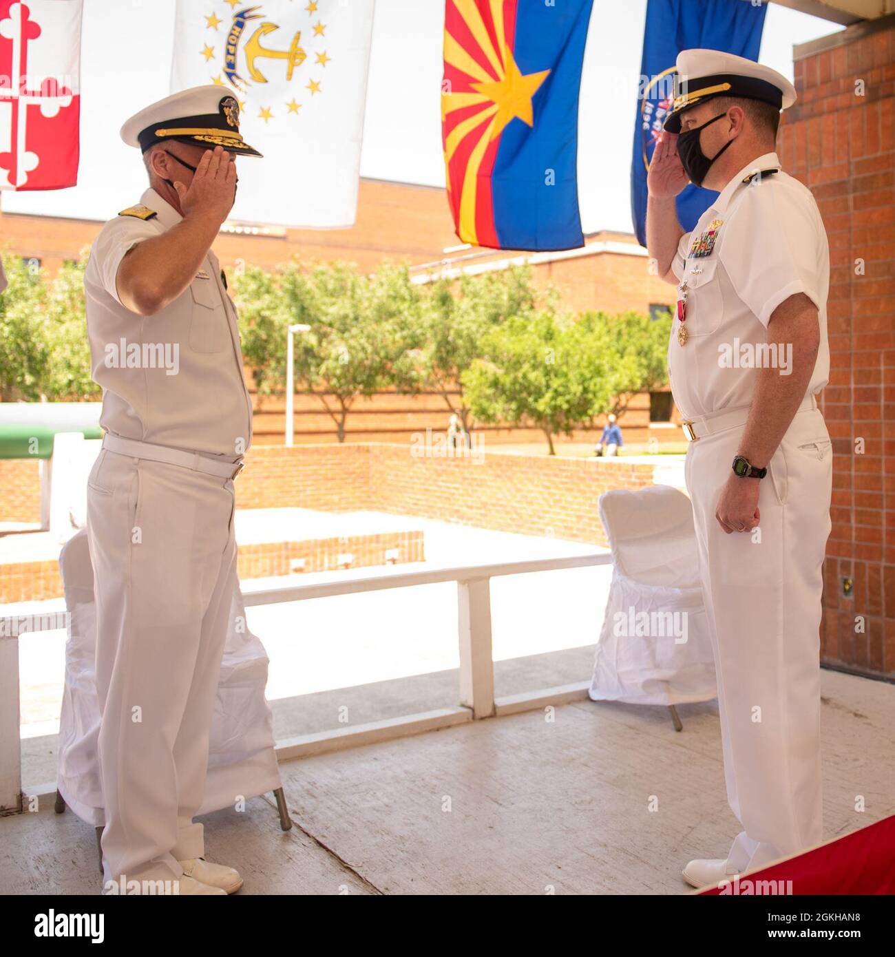KINGS BAY, Ga., (April 22, 2021) Capt. Craig Gummer, outgoing commodore ...