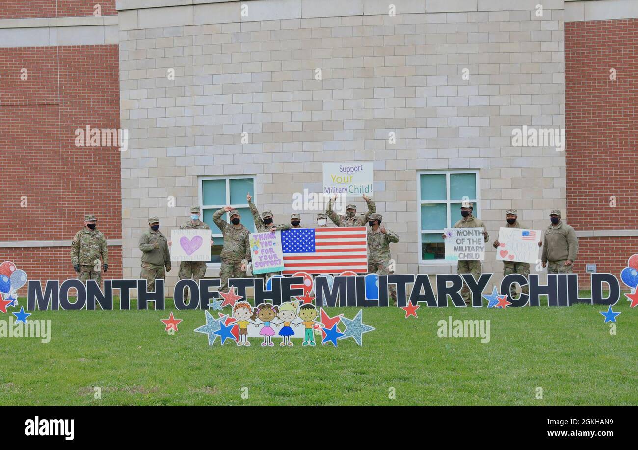 Soldiers with the 1st Theater Sustainment Command showed their support ...