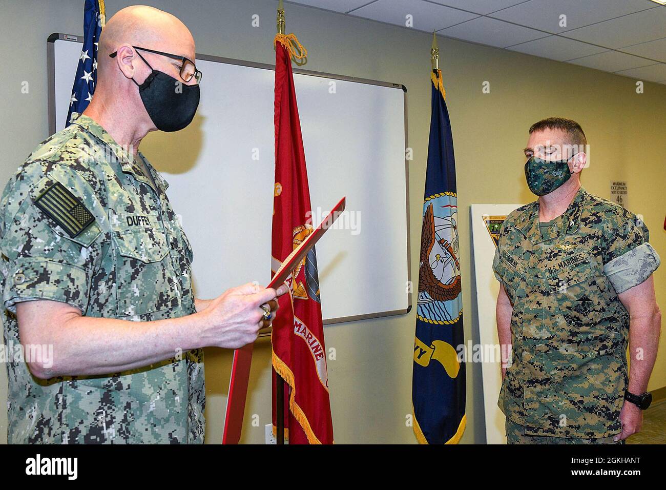 210422-N-DG679-039 JACKSONVILLE, Fla. (April 22, 2021) Col. Fred Schenk ...