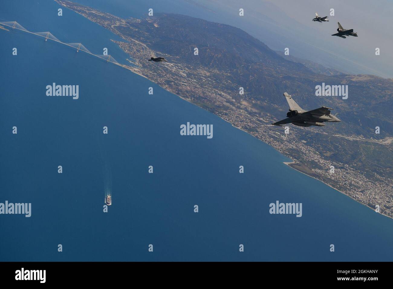 Aircraft from multiple countries participating in INIOCHOS 21 fly over ...