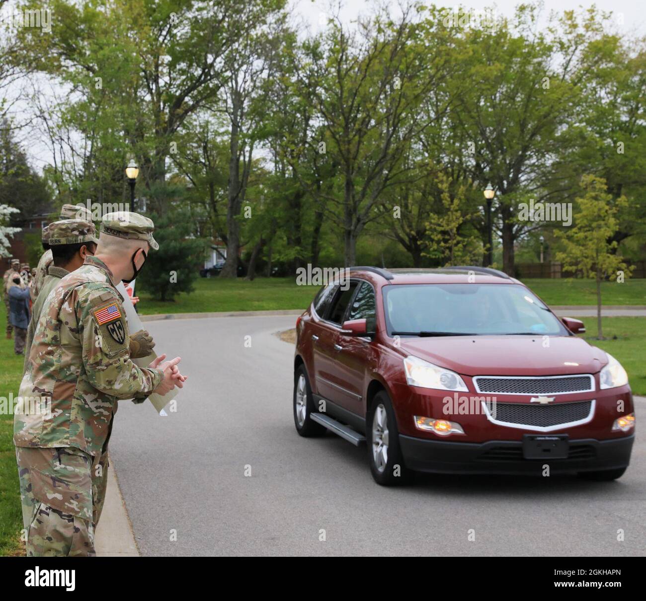 Soldiers with the 1st Theater Sustainment Command showed their support ...