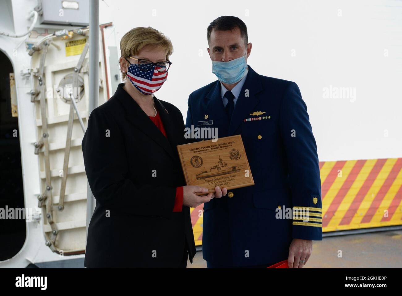 210422-G-ID129-1128 NAPLES. Italy (April 22, 2021) Consul General Mary ...