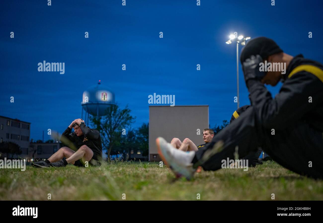 During an early morning mentorship physical training session, Col. Ryan ...