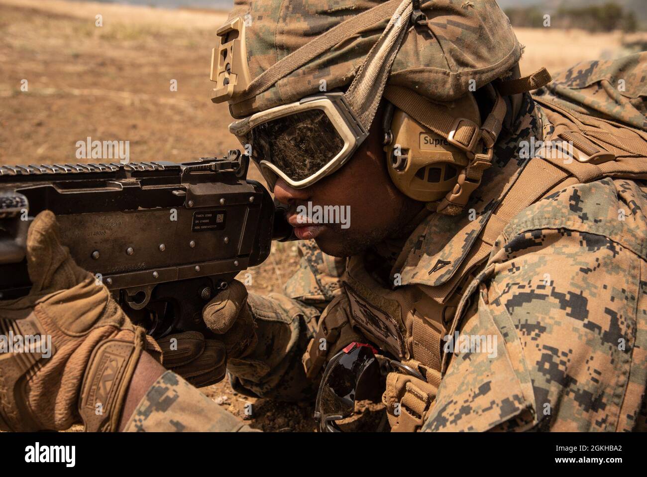 U.S. Marine Corps Lance Cpl. Christopher Lester, a field artillery ...