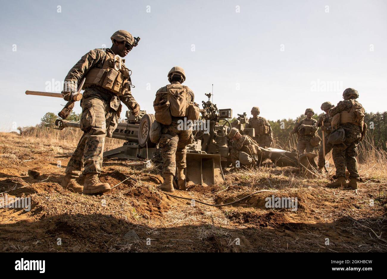 U.S. Marines with 3d Battalion, 12th Marines, 3d Marine Division ...