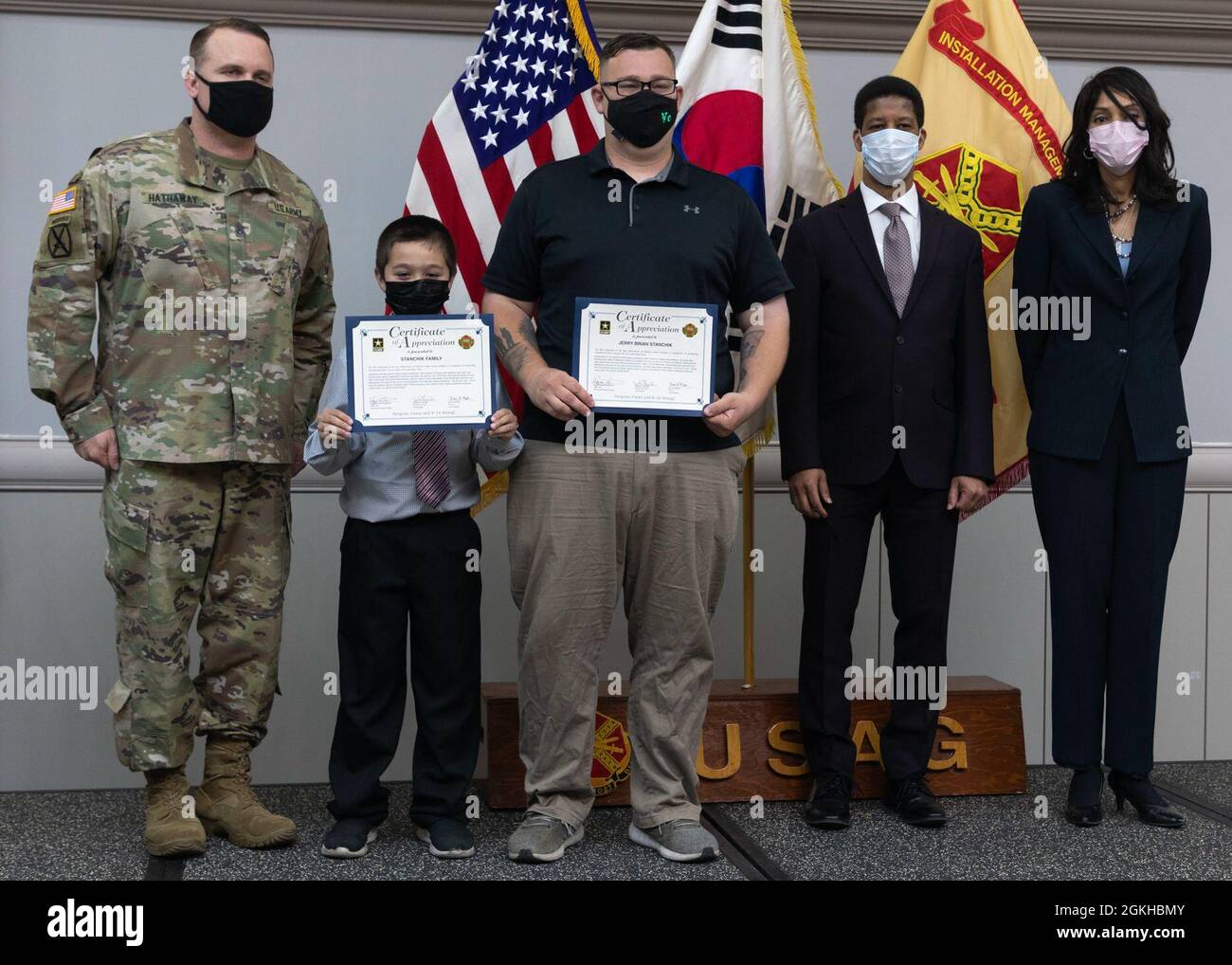 Mr. Jerry Stanchik and the Stanchik family receives a Certificate of ...
