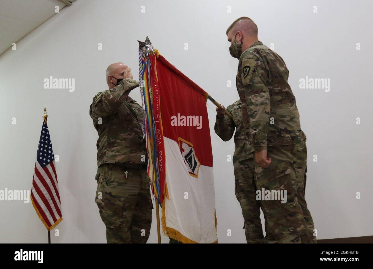 The U.S. Army commander from 16th Engineer Brigade, Army National Guard ...