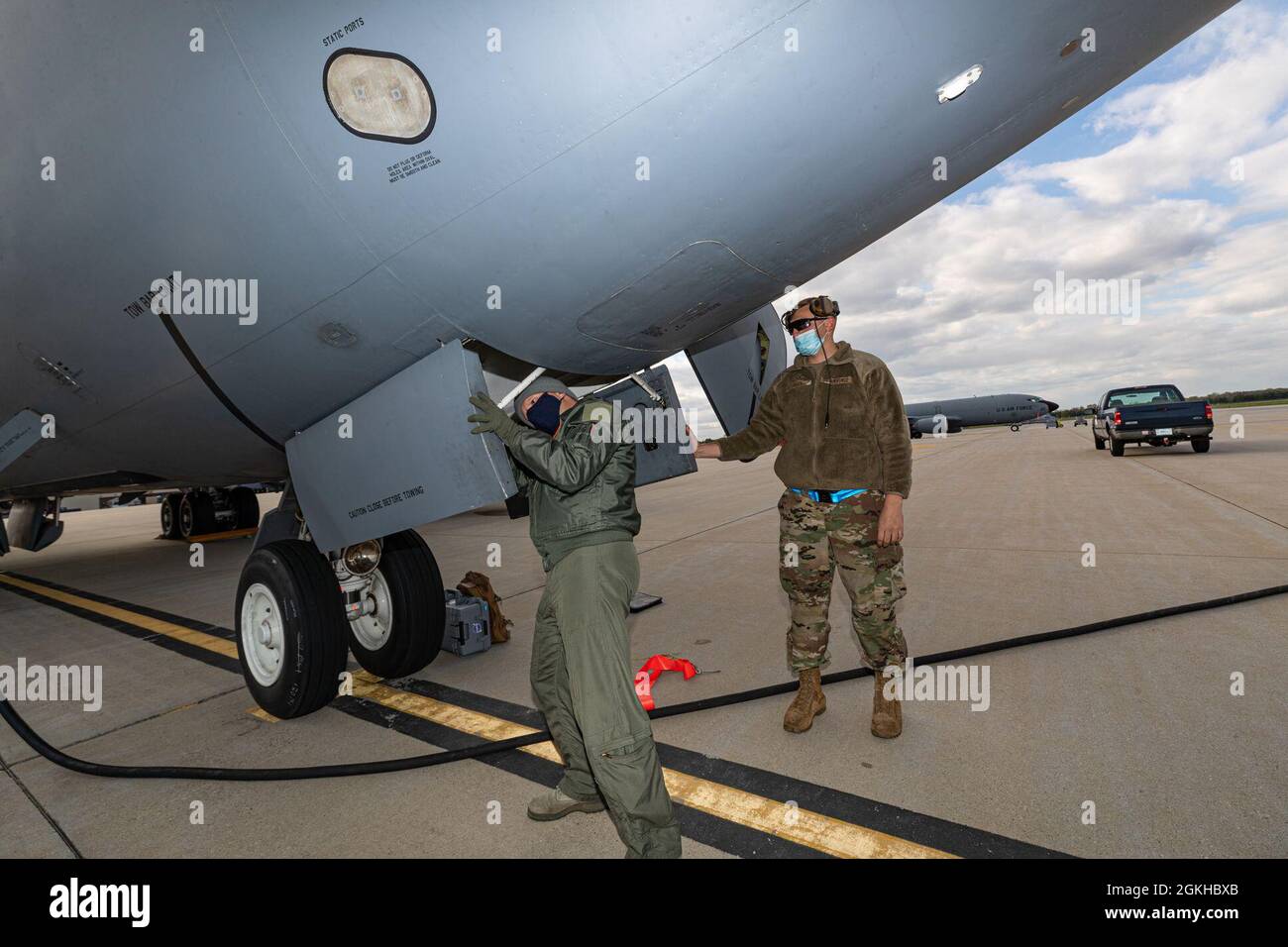 U.S. Air Force Lt. Col. Tom Cervini, a KC-135R Stratotanker pilot with ...