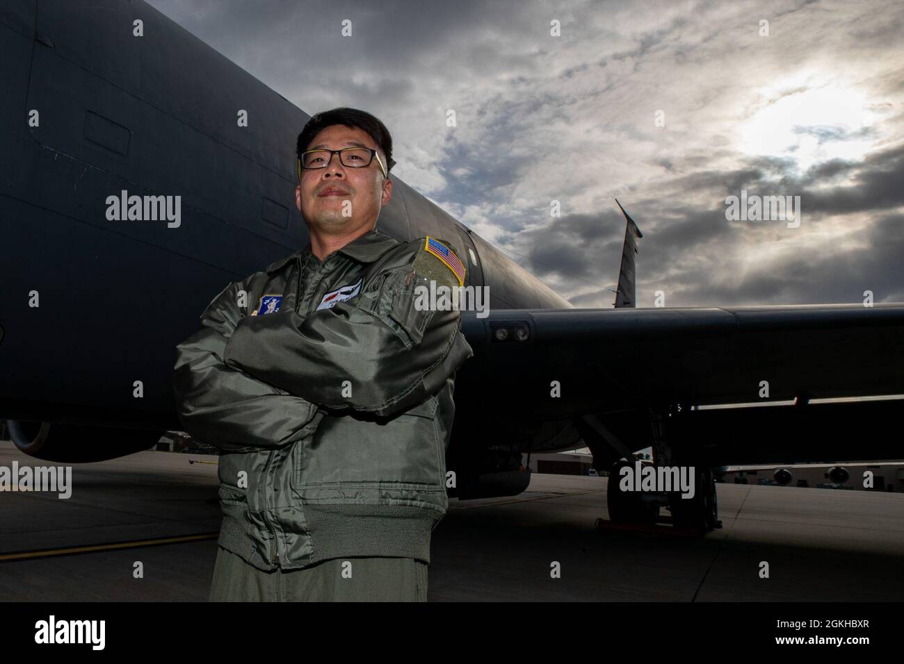 U.S. Air Force Maj. John Park, a KC-135R Stratotanker pilot with the ...