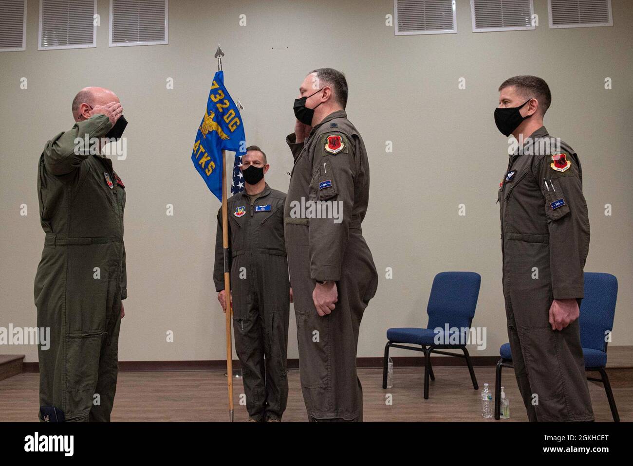 Lt. Col. Kevin Auger hands off command of the 22nd Attack Squadron to ...