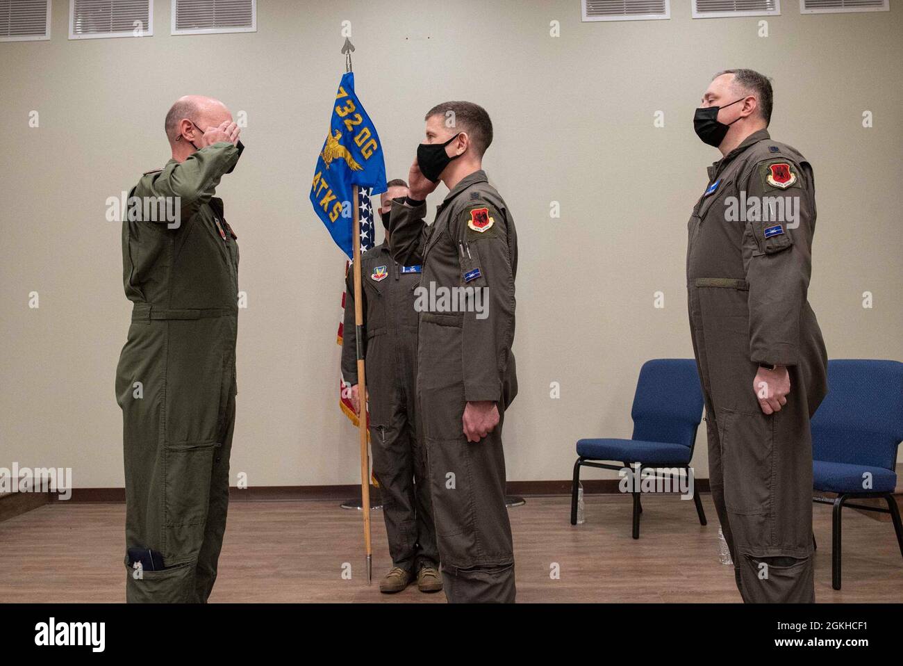 Lt. Col. Kevin Auger hands off command of the 22nd Attack Squadron to ...