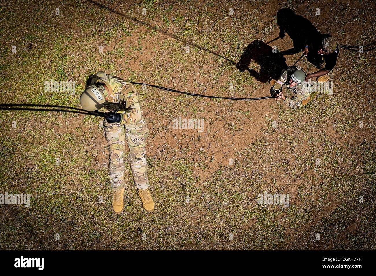 Schofield Barracks, HI — Soldiers rappel from a UH-60 Black Hawk during ...