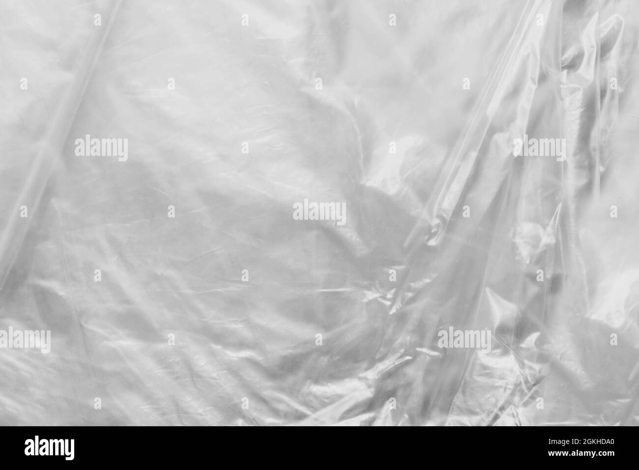 Texture backdrop photo of plastic wrap paper material with folds Stock ...