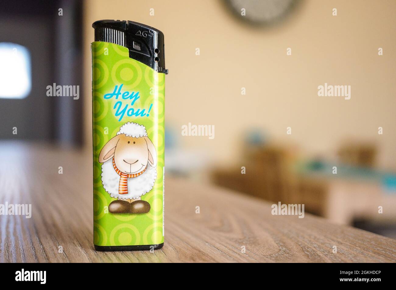 POZNAN, POLAND - Jun 23, 2016: A selective focus of a gas lighter with ...
