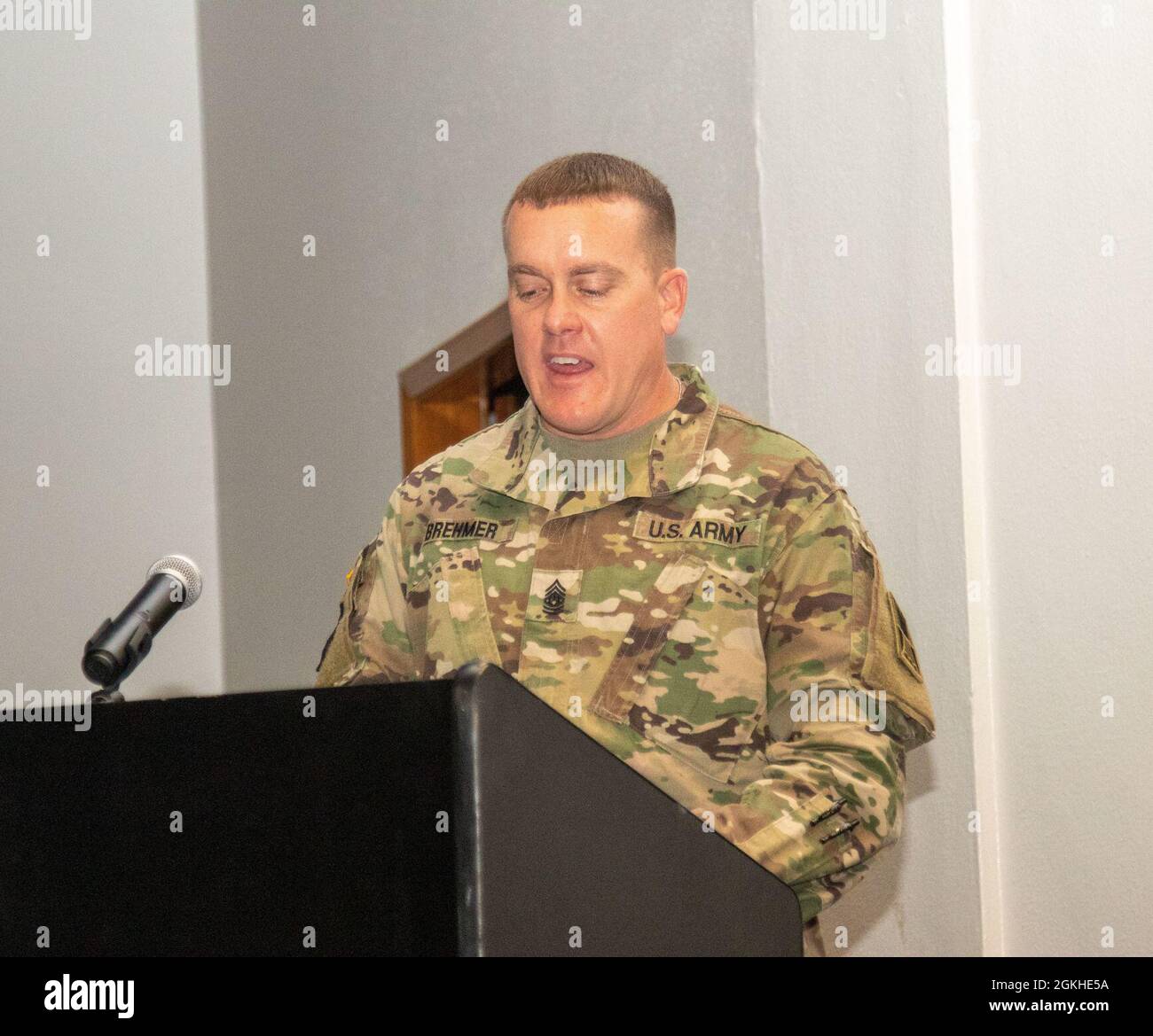 Command Sgt. Maj. Thomas Brehmer, command sergeant major, 647th ...