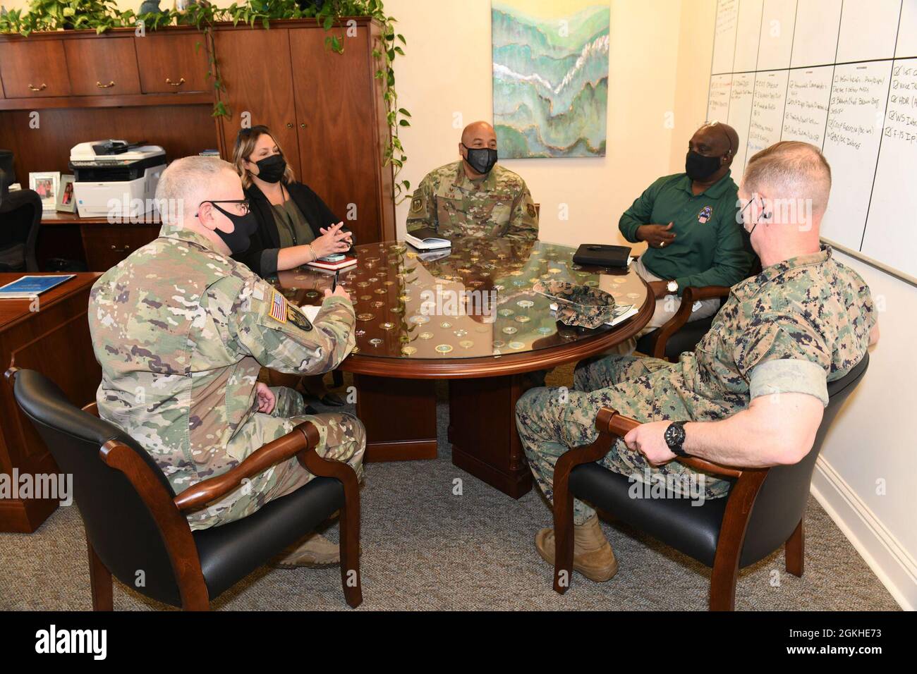 Marine Corps Brig. Gen. Keith D. Reventlow, right front, Defense ...
