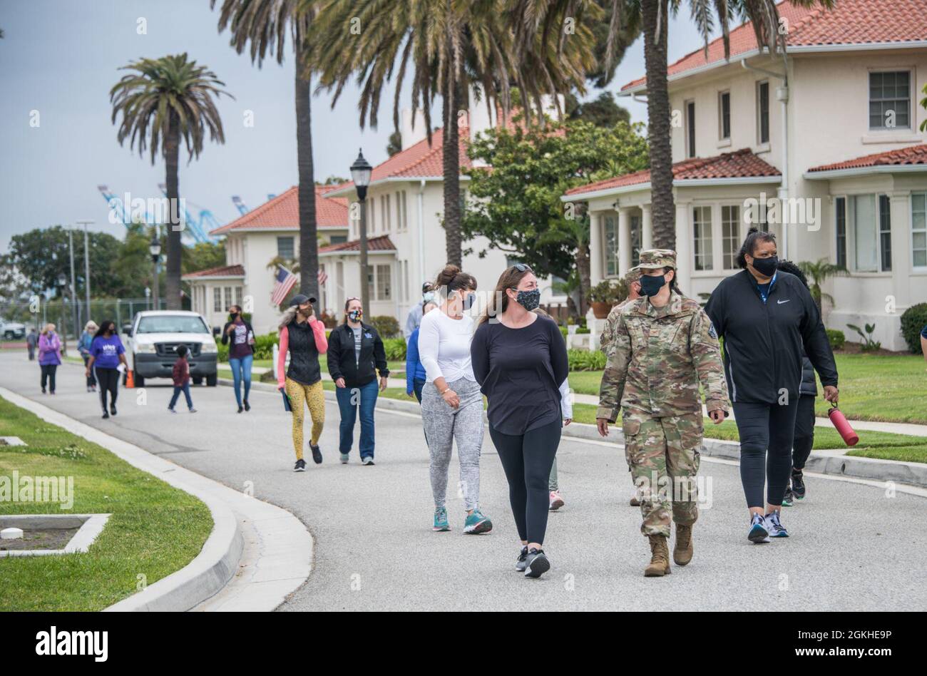The 61st Air Base Group Commander, Col Becky Beers, participates in the ...
