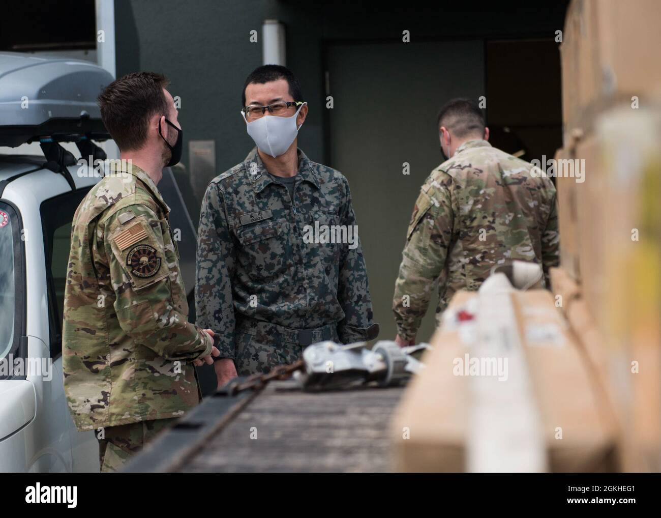 U.S. Air Force Airman 1st Class Abraham Reinwand, a 35th MXS Munitions ...