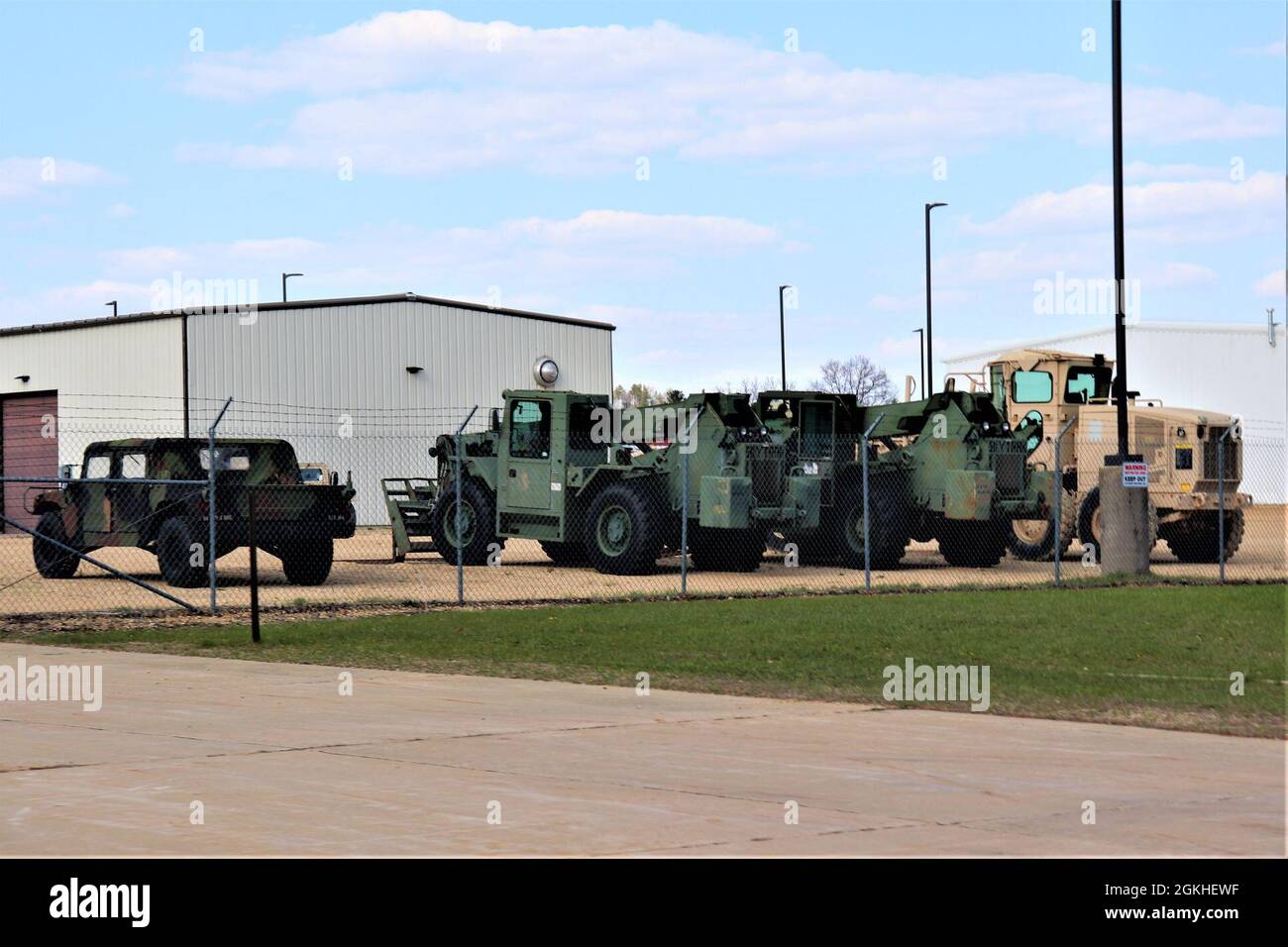 Training operations are shown April 22, 2021, at Fort McCoy, Wis ...