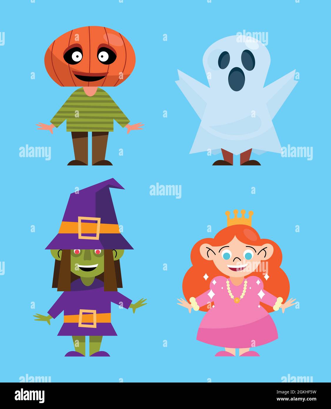 Girls boys symbol set Stock Vector Images - Alamy