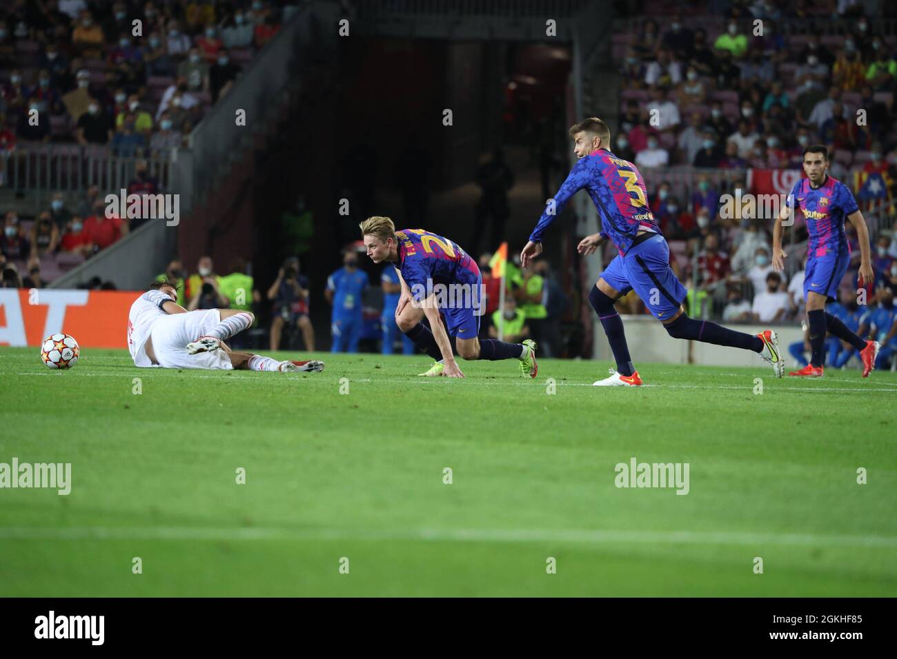 14 September 2021, Spain, Barcelona: Football, Champions League, Group ...