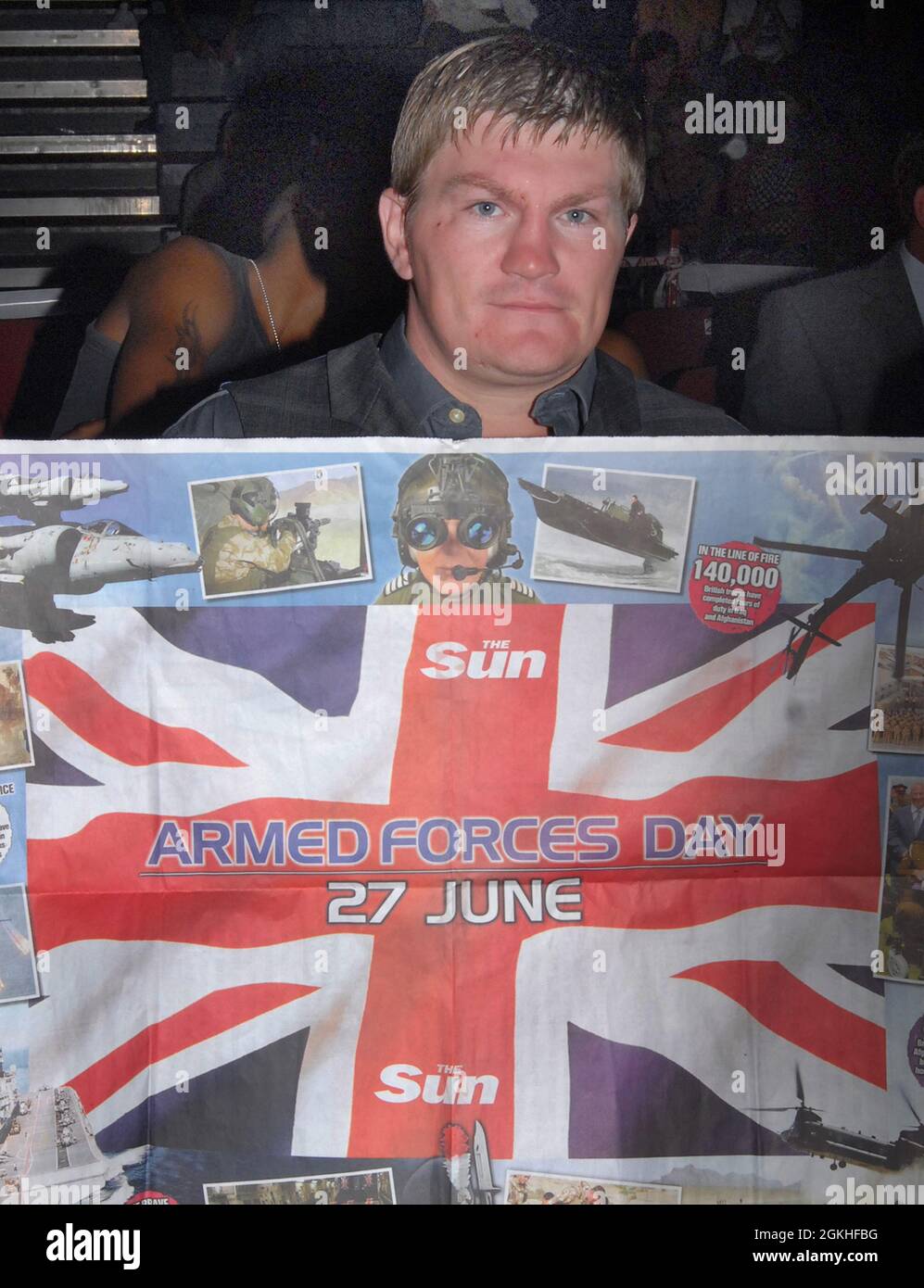 BOXER RICKY HATTON SHOWS HIS SUPPORT FOR THE ARMED FORCES WITH THE SUN ...